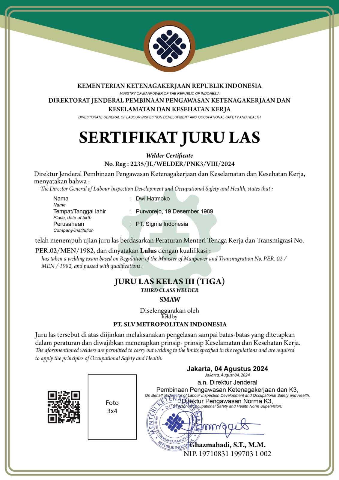 Welder – Shining Indonesia